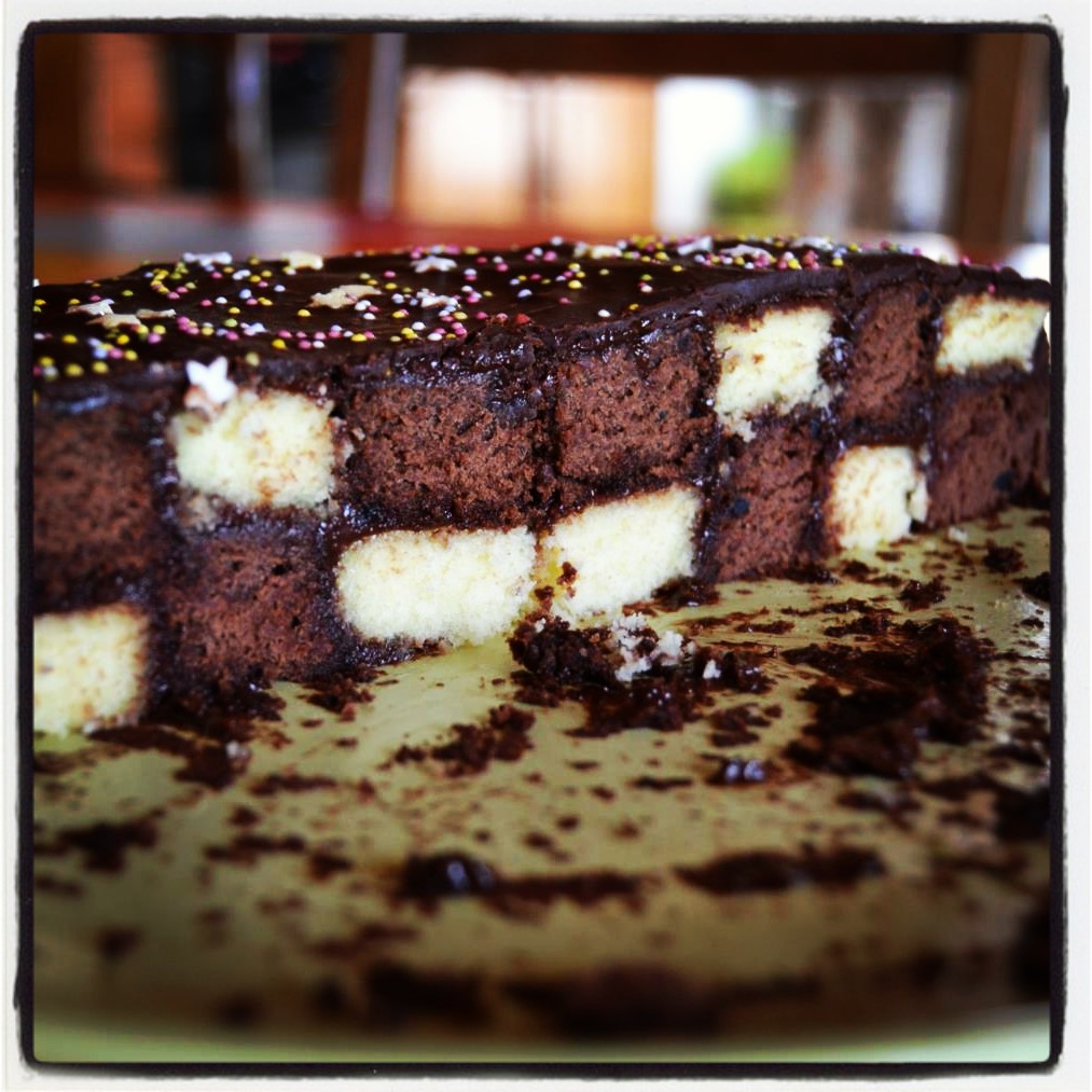 Mon gâteau damier - Mamour blogue